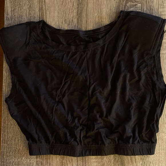 ASOS | Tops | Cute Black Super Crop | Poshmark